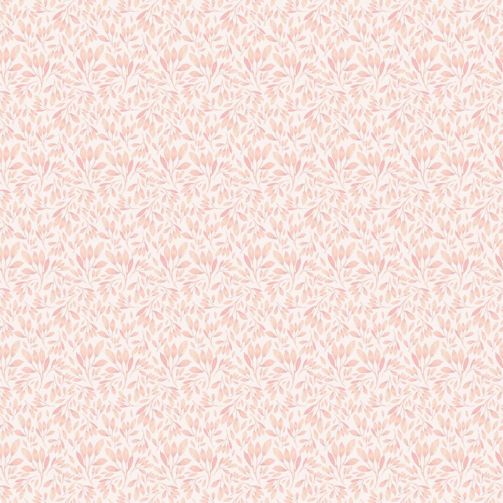 Pink Leaves - Rewalluce - Dětské tapety, designové tapety, plakáty